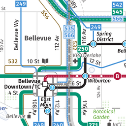 Greater Eastside Transit Map